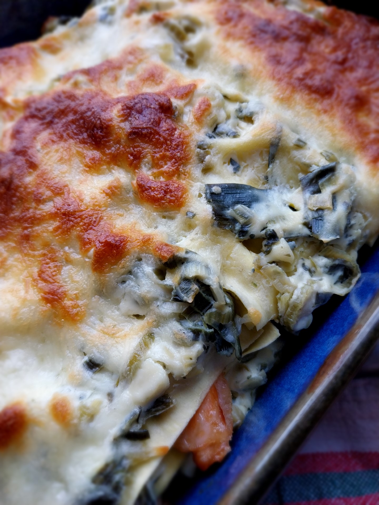Lasagna met zalm, prei en kruidenkaas :: Homemade Homegrown by Bianca